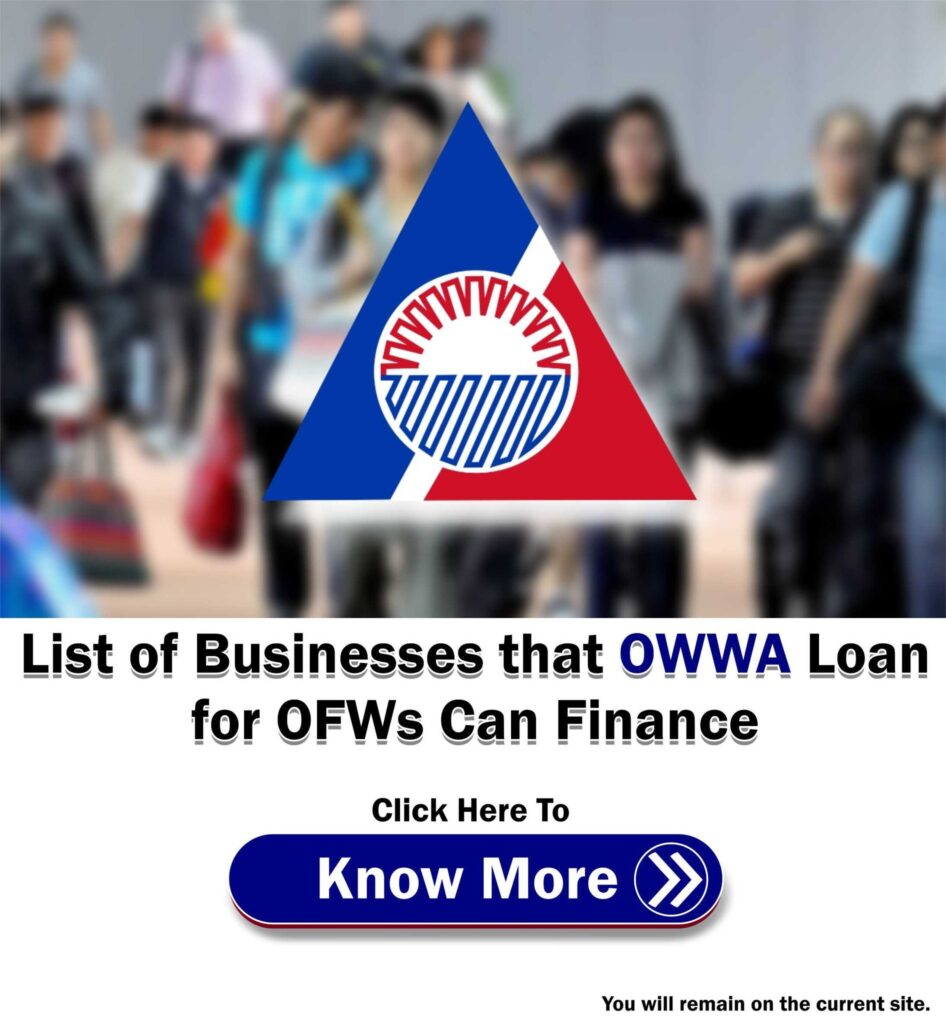 OWWA Business Loan for OFWs Offers these Loanable Amounts | PhilNews