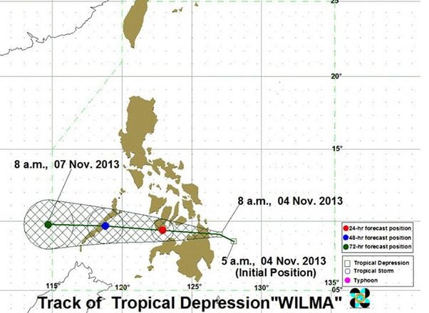 Tropical Depression Wilma Weakens into a Low Pressure Area | PhilNews
