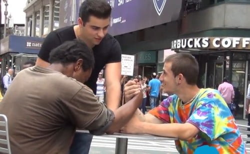 Two Homeless Men Competes for Money, But the Outcome Will Surely Melts ...