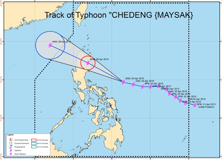 Bagyong Chedeng Storm Signals & Hourly Updates (April 4, 2015) | PhilNews