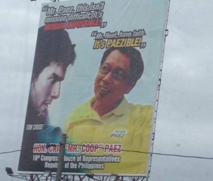 (Viral) Rep. Cresente Paez Seen in Billboard with Hollywood Actor Tom ...