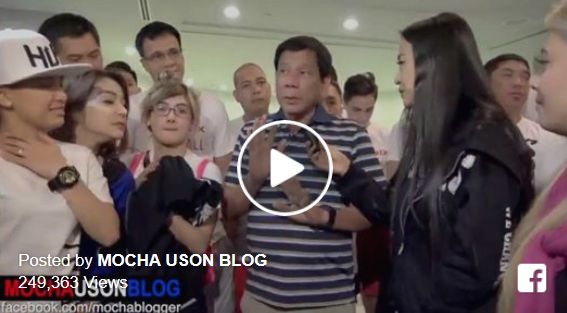 Media Blackout on Mayor Duterte: Mocha Uson's Interview with Duterte ...