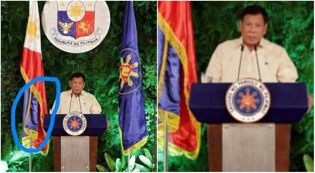 Viral: Mysterious Symbol Captured Beside Pres. Duterte Yesterday