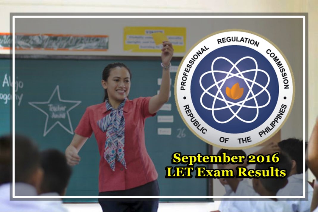 September 2016 LET Results Secondary Level Topnotchers