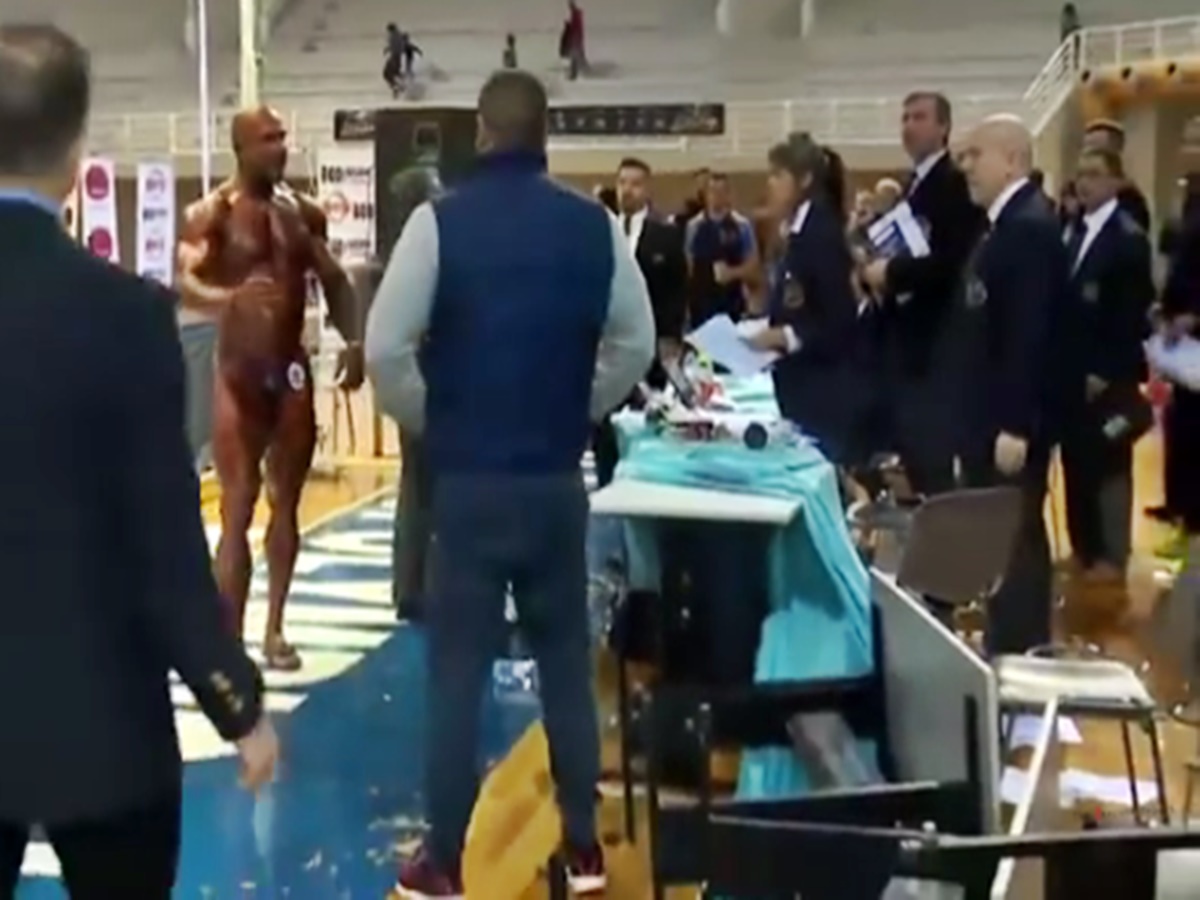 VIRAL: Beastmode Bodybuilder Slaps Judge After Losing The Contest