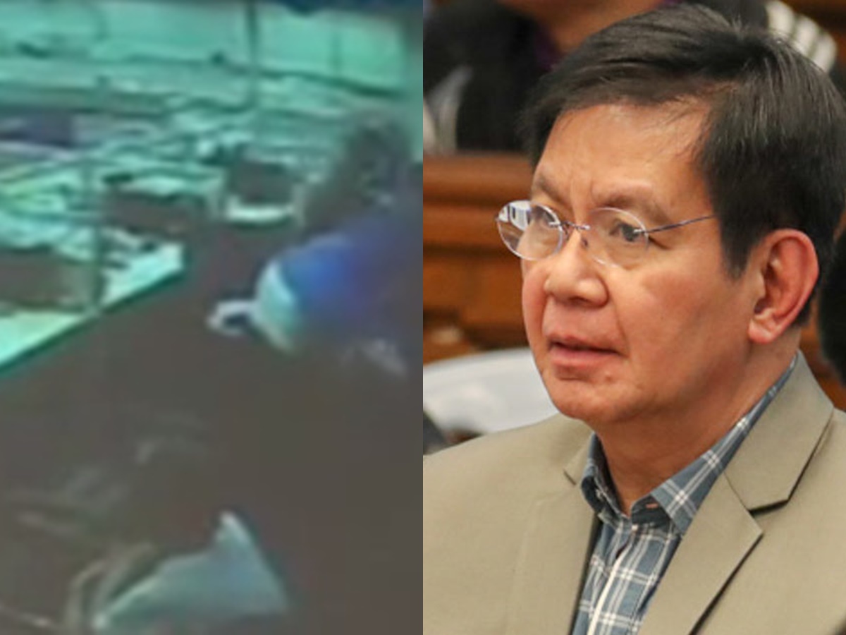 Lacson Shows Video Of Policemen Allegedly Plating Drugs