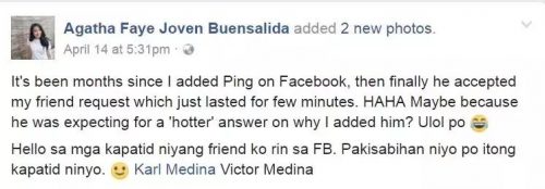 Netizen Humiliates Ping Medina by Sharing his "HOKAGE" Messages on Facebook