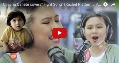 Chacha Cañete's Version of "Fight Song" Goes Viral