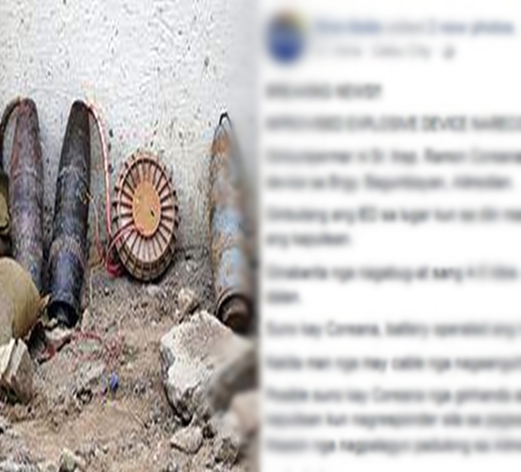 IED Recovered In Alimodian, Police Says Its Battery-Operated