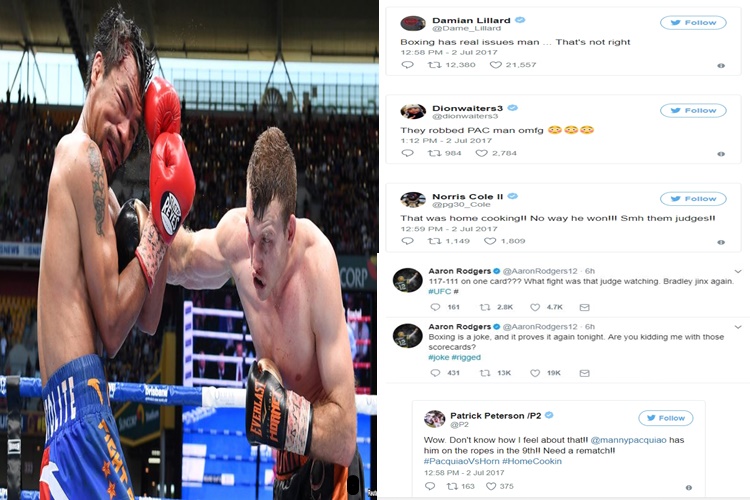 Celebrities, Athletes Including Kobe Bryant React On Pacquiao’s Defeat ...