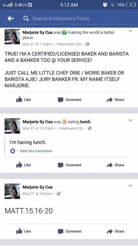 Here's the Reason Why Marjorie Sy Cua or Orie Chef is Trending on Facebook