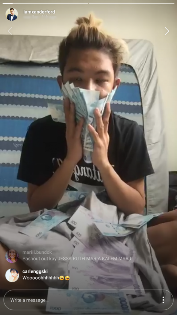 Xander Ford Counts His Money On IG Live, Ask For More Bashing