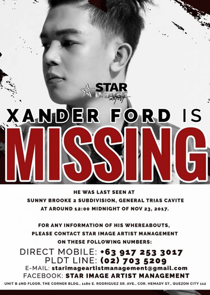 Xander Ford Finally Found, Reveals Reason Behind Disappearance