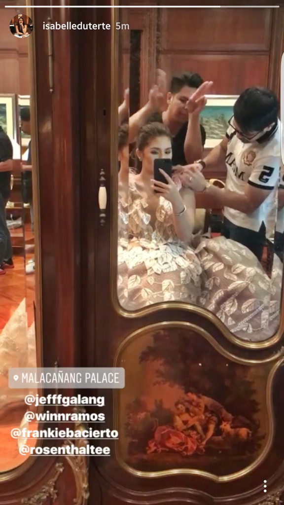 Isabelle Duterte's Pre-Debut Photo Shoot Hold In Malacanang