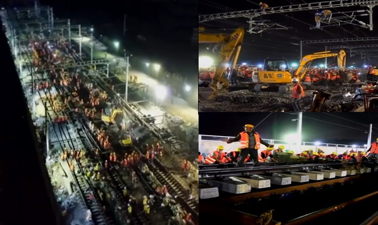 Incredible Construction Of Railway Project In China Completed In Less ...