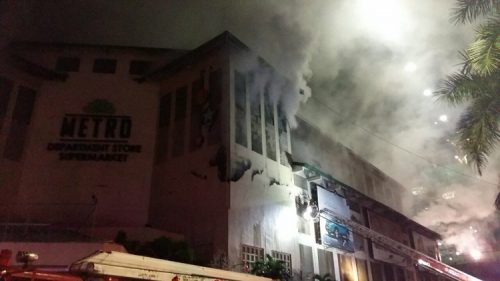 Fire Caught Metro Gaisano Ayala In Cebu City