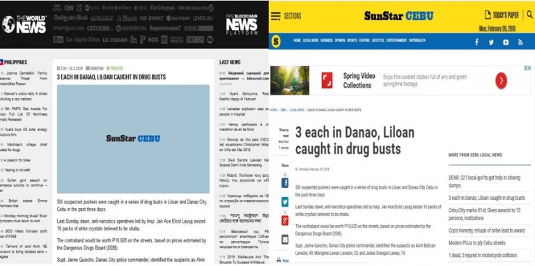 'The World News' Website Copies Articles From Philnews.ph, Interaksyon ...