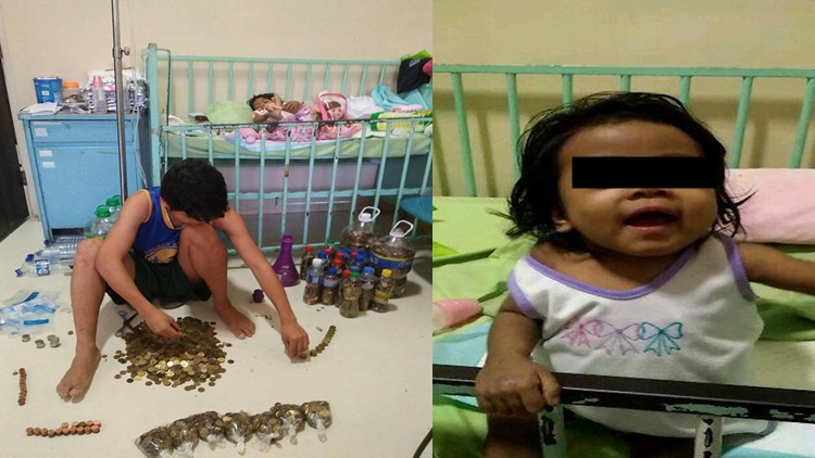 Father Collects, Saves Coins To Fund Sick Baby’s Operation