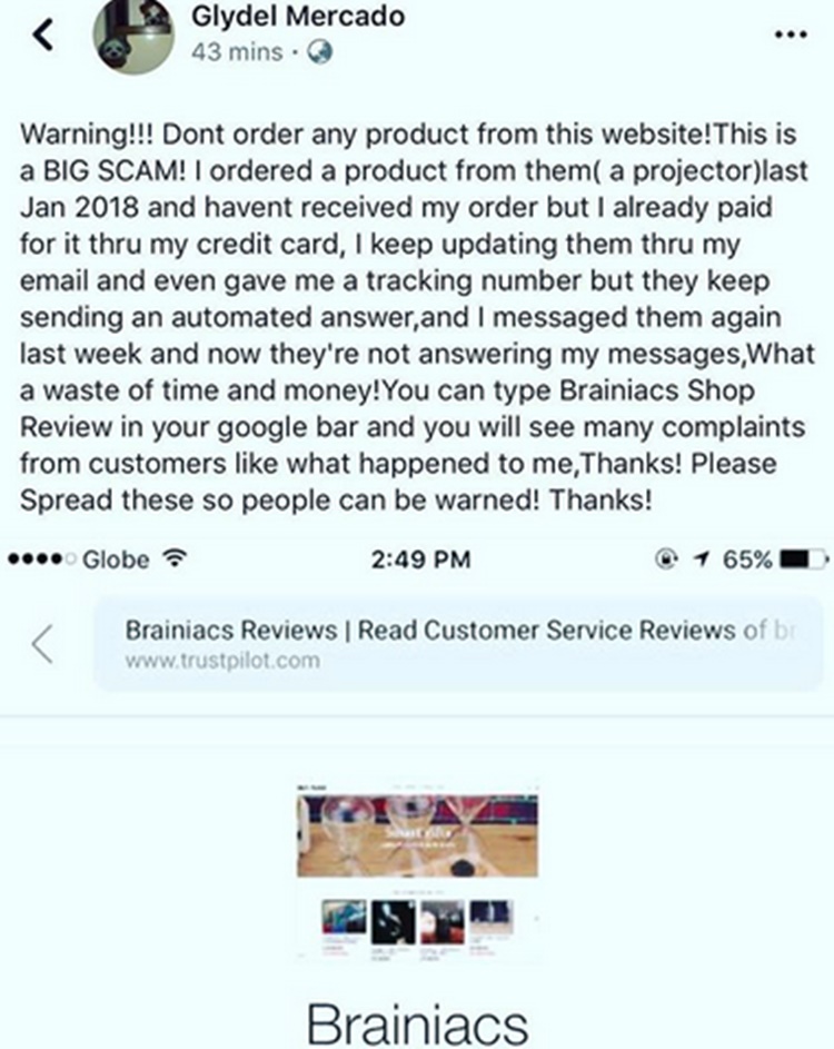 Glydel Mercado Allegedly Scammed By Online Company, Warns Netizens