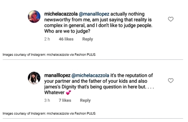 Michela Cazzola Finally Reacted To Brewing Issue Between James Yap ...
