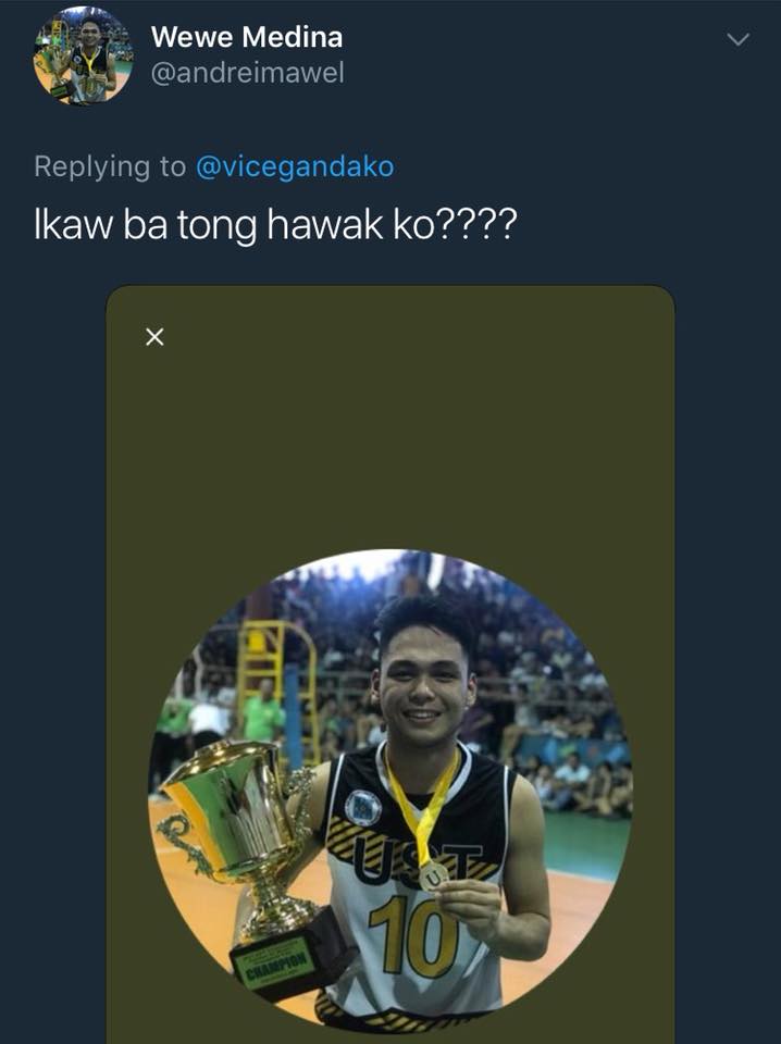 Vice Ganda, UST Volleyball Player Wewe Medina's Tweets Go Viral