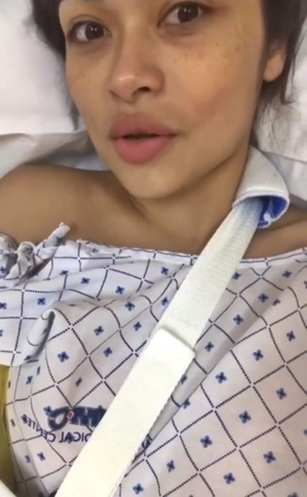 Bianca Jackes Shows Wound Caused By Mark Cardona Following Stabbing ...