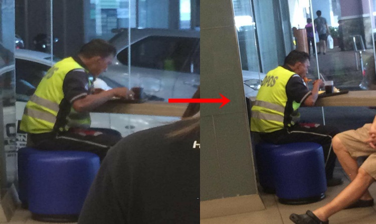 Fast-Food Chain Customer Shows Act Of Kindness Towards Old Traffic Enforcer