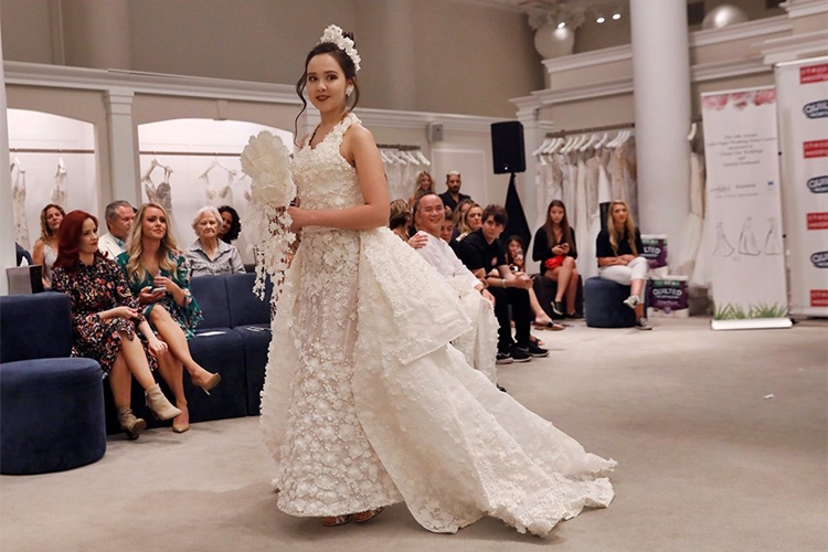 Pinoy Designer Wins At New York's Annual Toilet Paper Wedding Dress Contest