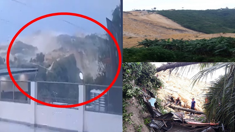 Actual CCTV Footage Of Landslide In Naga City, Cebu Goes Viral