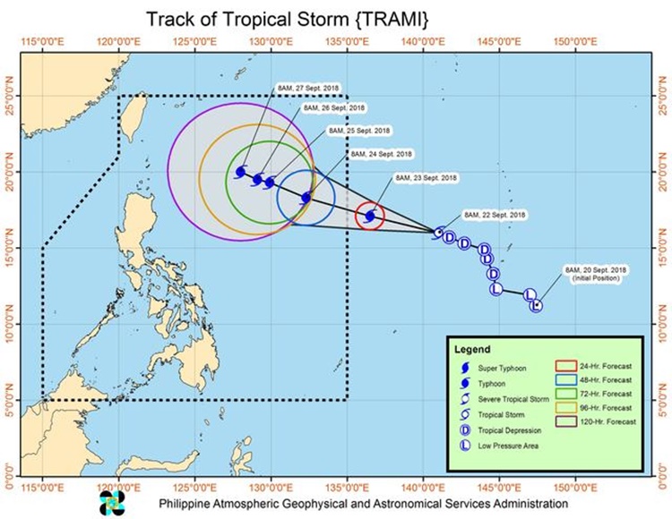 PAGASA: Tropical Depression Trami Intensifies Into Tropical Storm
