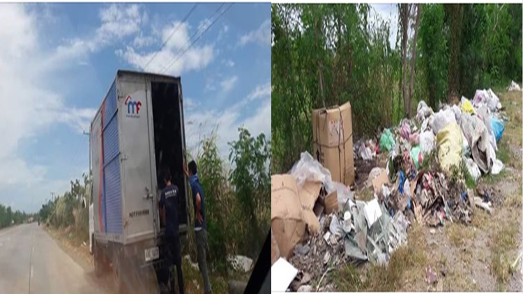 Mandaue Foam Truck Illegally Dumping Garbage Caught On Camera