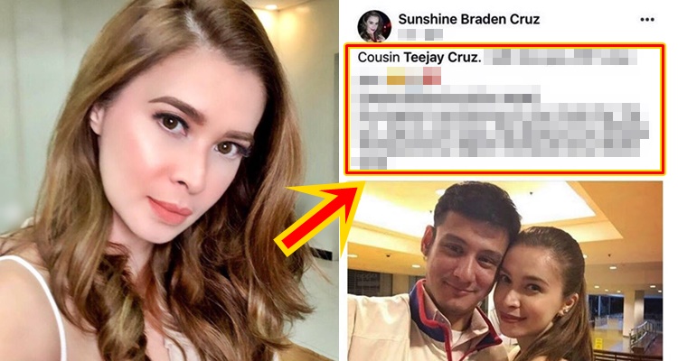 Sunshine Cruz Pens Heartfelt Message For Her Cousin Teejay Cruz