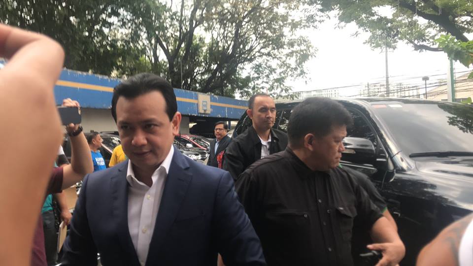 BREAKING NEWS: Trillanes Arrives At Pasay Court To Post Bail