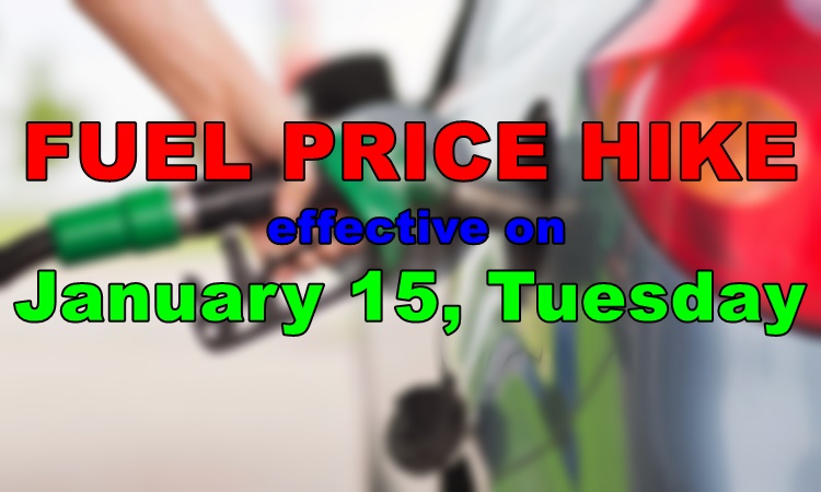 FUEL PRICE HIKE: Stations To Implement Increase Effective January 15