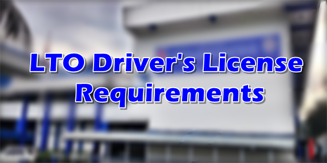 LTO Driver's License Requirements | Non-Professional License Application