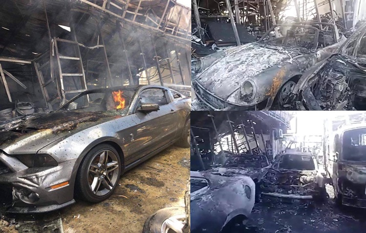 List & Photos of Luxurious Vehicles Burned in Autoplus Car Center