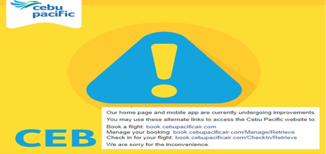 Cebu Pacific Online Booking: Airline Posts Alternate Links For Booking