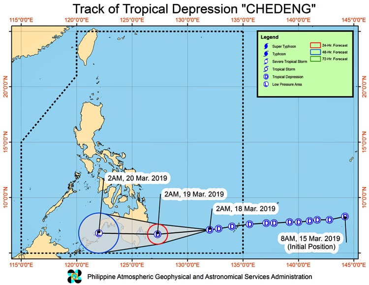 Chedeng Update: TD Enters PAR, Signal No.1 Raised In 6 Areas