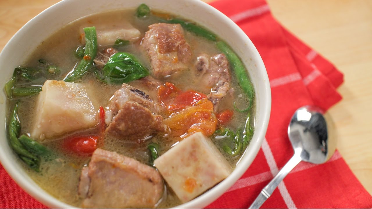 SINIGANG RECIPE How To Cook Pork Sinigang Its Ingredients