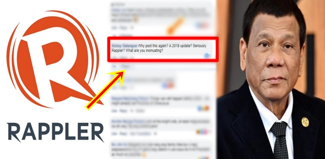 Rappler Posting Again Previous Duterte Issue Sparks Questions