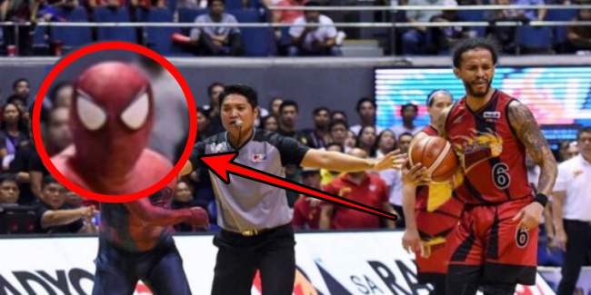 Spiderman Attacks: Man In Spiderman Costume Disrupts PBA Game