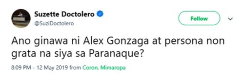 Alex Gonzaga Declared Persona Non Grata In Paranaque City?