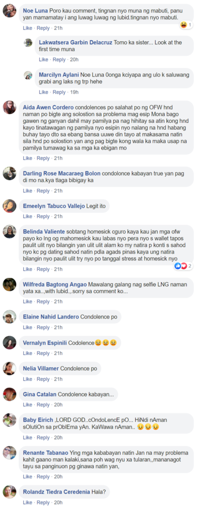 Pinay OFW Takes Selfie Before Taking Her Own Life