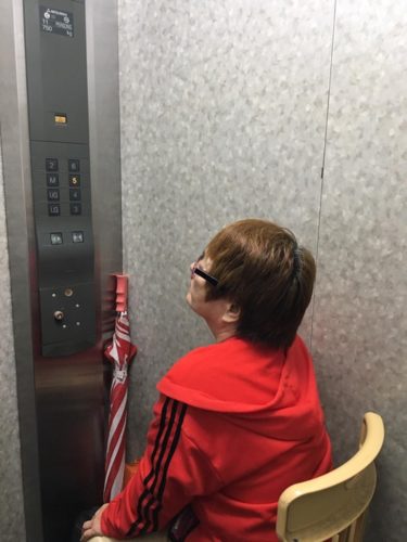 Lady Student Praises CEU for Hiring Senior Citizen as Elevator Lady