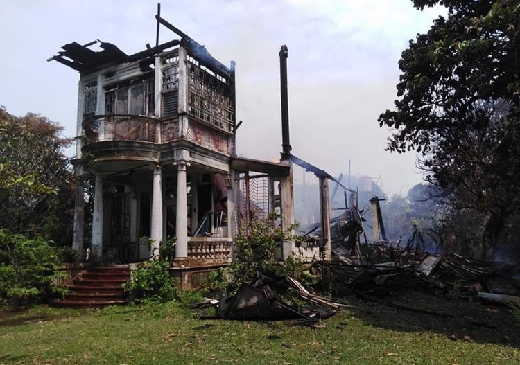 Gustilo Ancestral Mansion in Negros Occidental Catches Fire