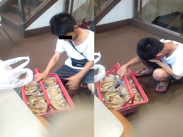 Young Boy Selling Dried Fish To Help Sick Father Earns Praises Online