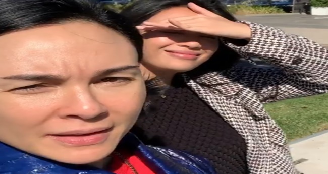 Gretchen Barretto Bonds w/ Daughter Dominique in San Francisco (Videos)