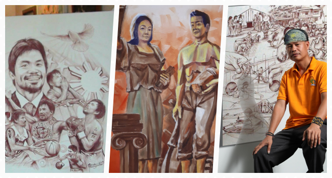 Blood Instead Of Paint - Pinoy Artist Shares His Unique Works
