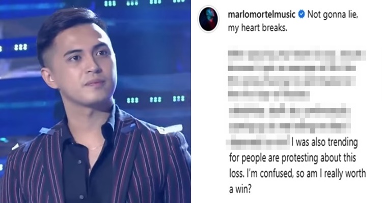 Marlo Mortel in Loss in TNT Resbak: "Not gonna lie, my heart breaks."