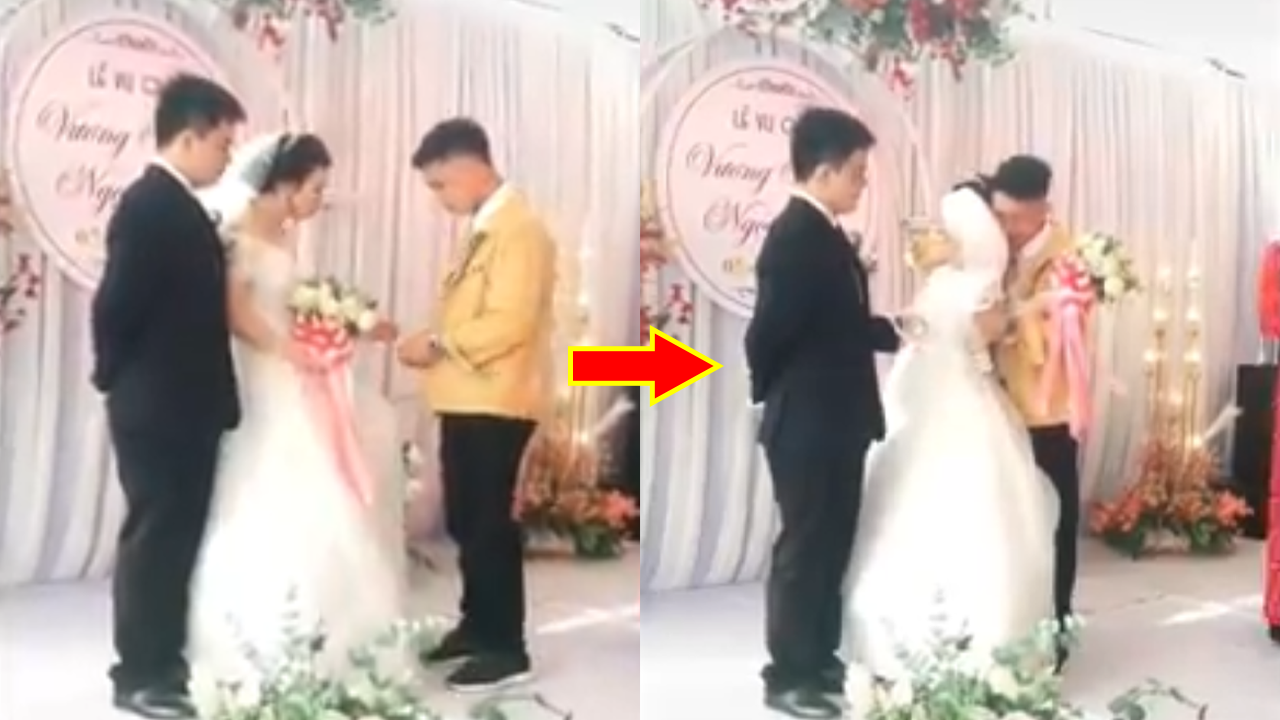 Bride and Her Ex-Bf Emotional Moment in Front of Groom Goes Viral